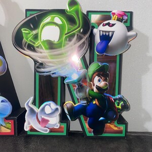 Mario 3D Letters, Mario Mouse Theme Party Decor, Mario Birthday Party ...