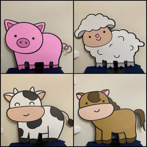 2 Ft Farm Animal Props Farm Animal Decor Farm Animals - Etsy