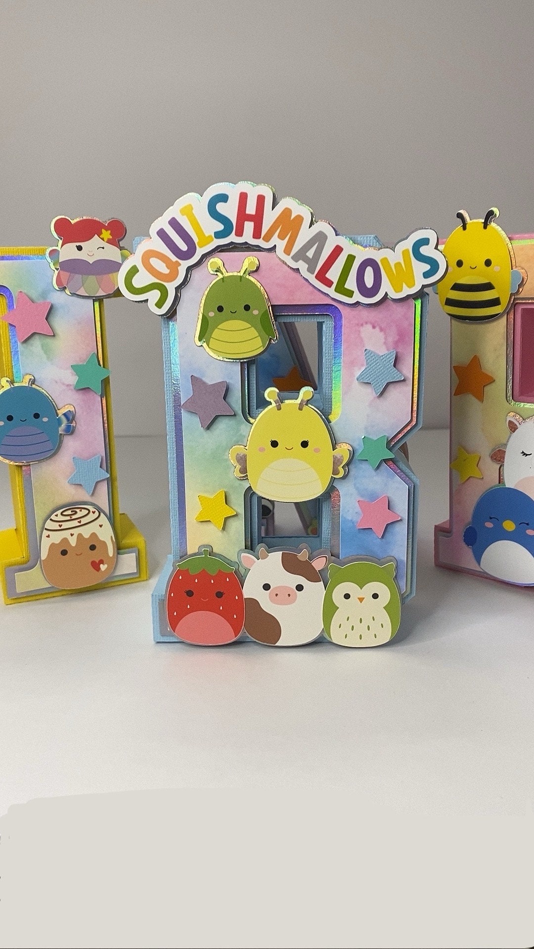 Squishmallow 3D Letters, Squishmallow Theme Party Decor, Squishmallow ...