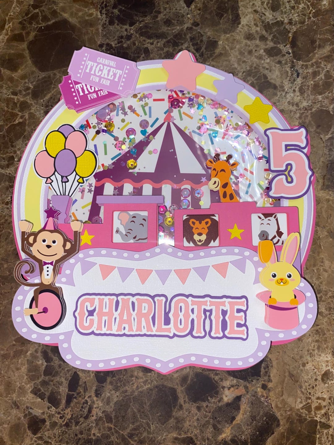 Circus Birthday Topper, Circus Cake Topper , Circus Topper , Circus ...