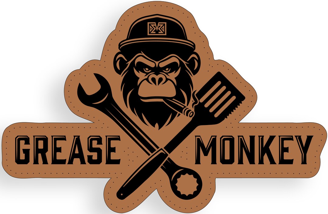 Grease Monkey Leather Patch - Etsy