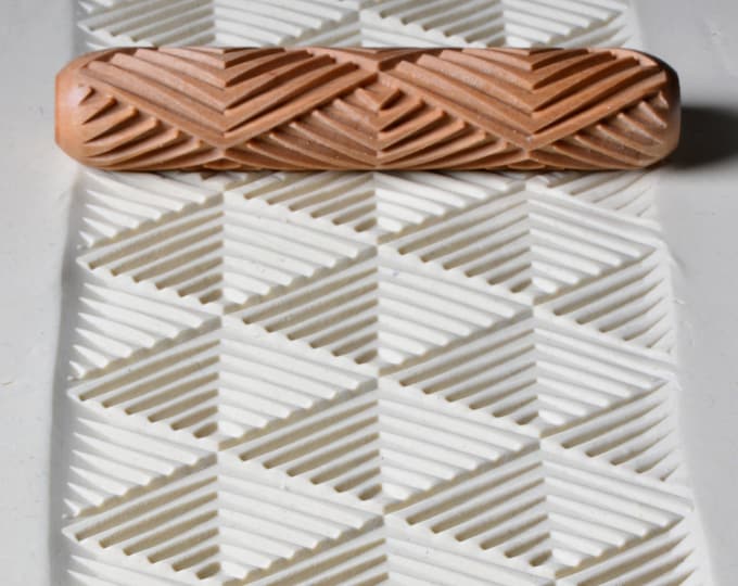 Pottery Hand Roller / Clay Texture Tool Mountains R21 - Etsy