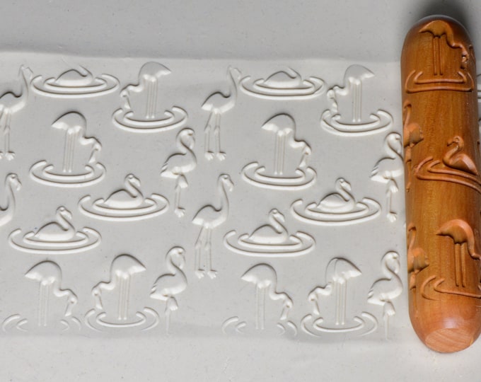 Pottery Hand Roller / Clay Texture Tool - Daisies R23 - Etsy