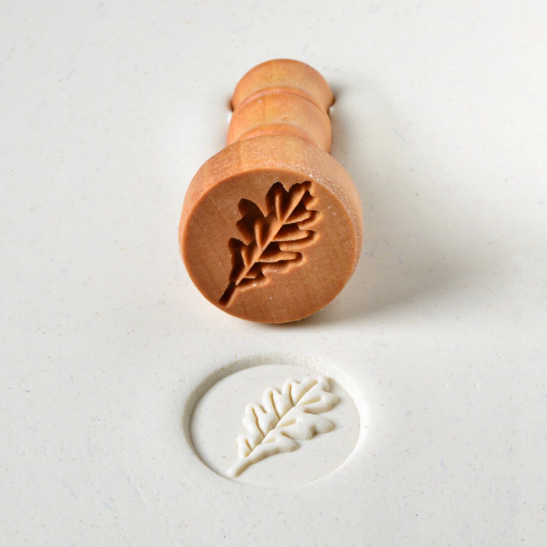 Pottery Stamp / Clay Texture Tool - Oak Leaf S20 - Etsy