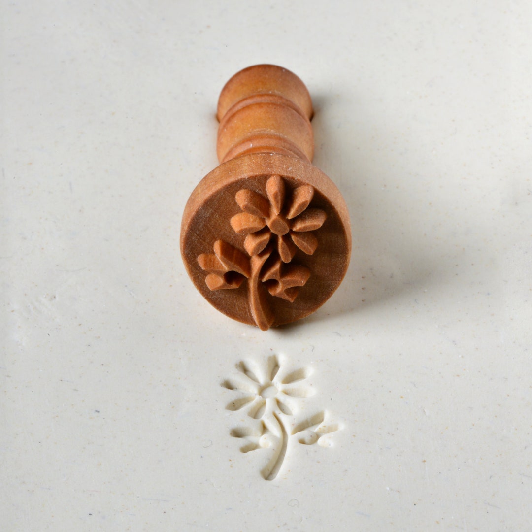 Pottery Stamp / Clay Texture Tool - Daisy Flower S06 - Etsy