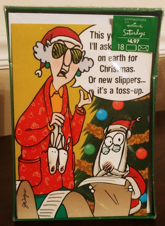 Hallmark Maxine Christmas Cards Boxed Vintage | Etsy