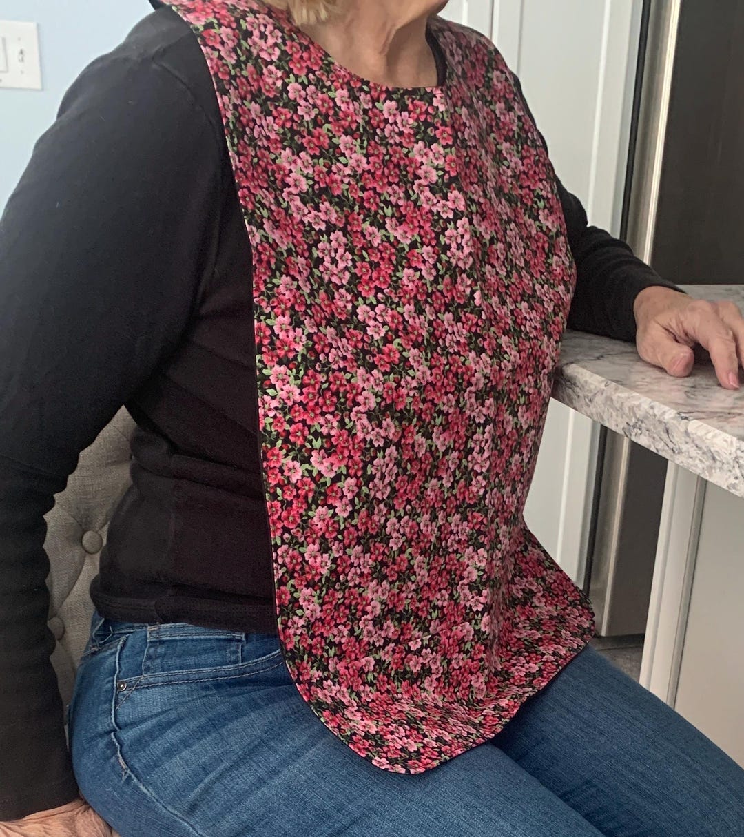 Adult Bibs With Crumb Catcher (ladies Prints) - Etsy