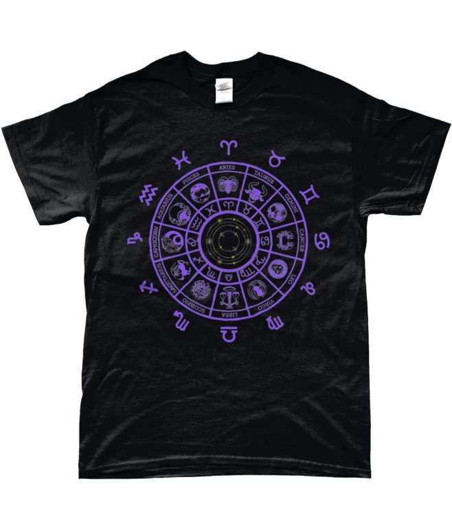 Zodiac T Shirt Astrology T Shirt Star Sign T Shirt Etsy