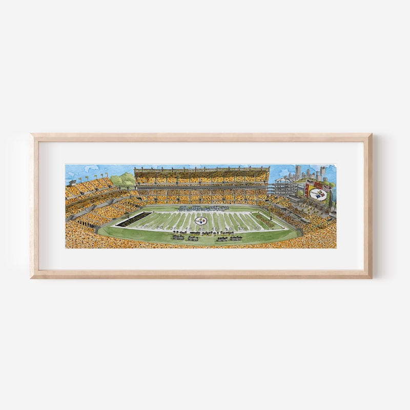 Steelers Watercolor Art - Etsy