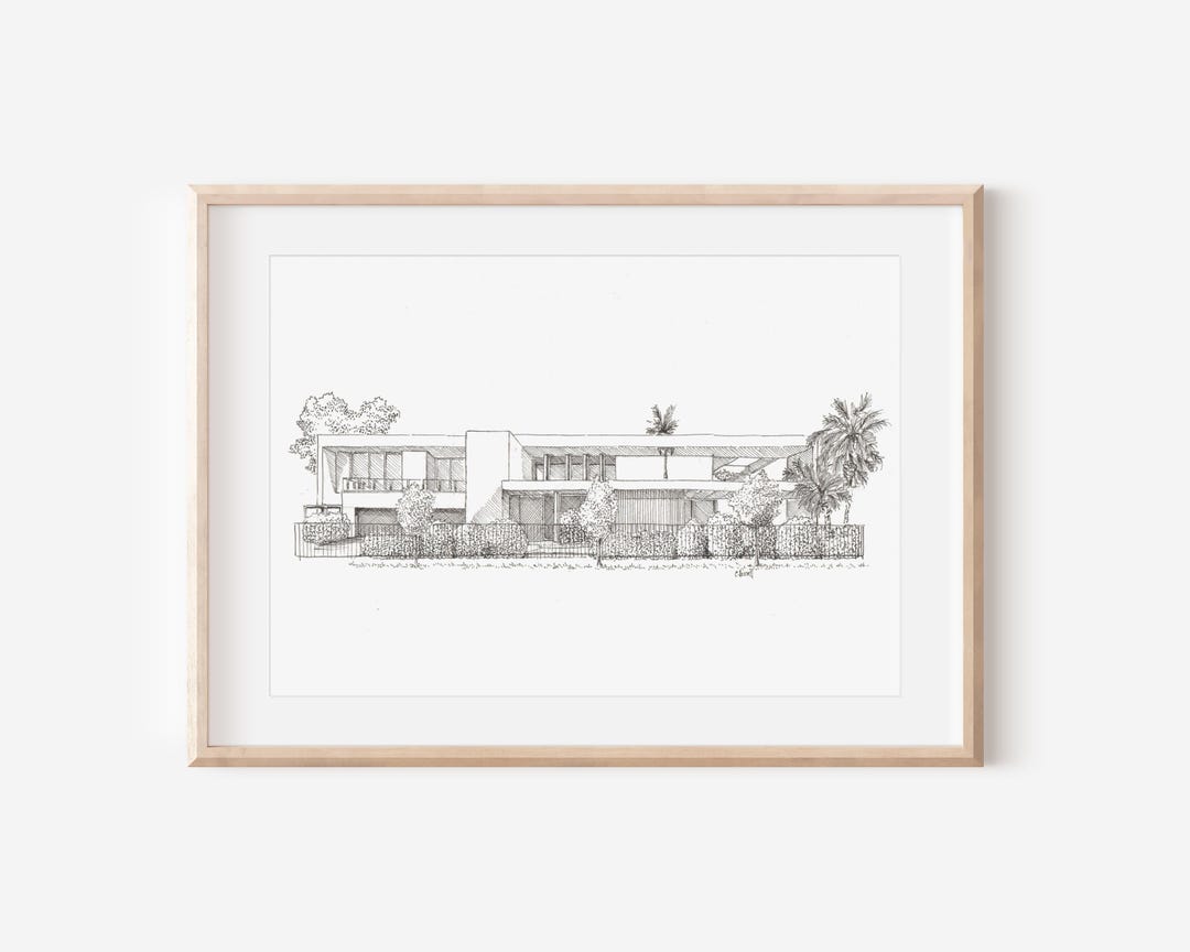 Custom Pen and Ink House Drawing: Hand-drawn Home Portrait - Etsy