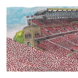 Ohio State Stadium Print, Ohio State University Art, Ohio State ...