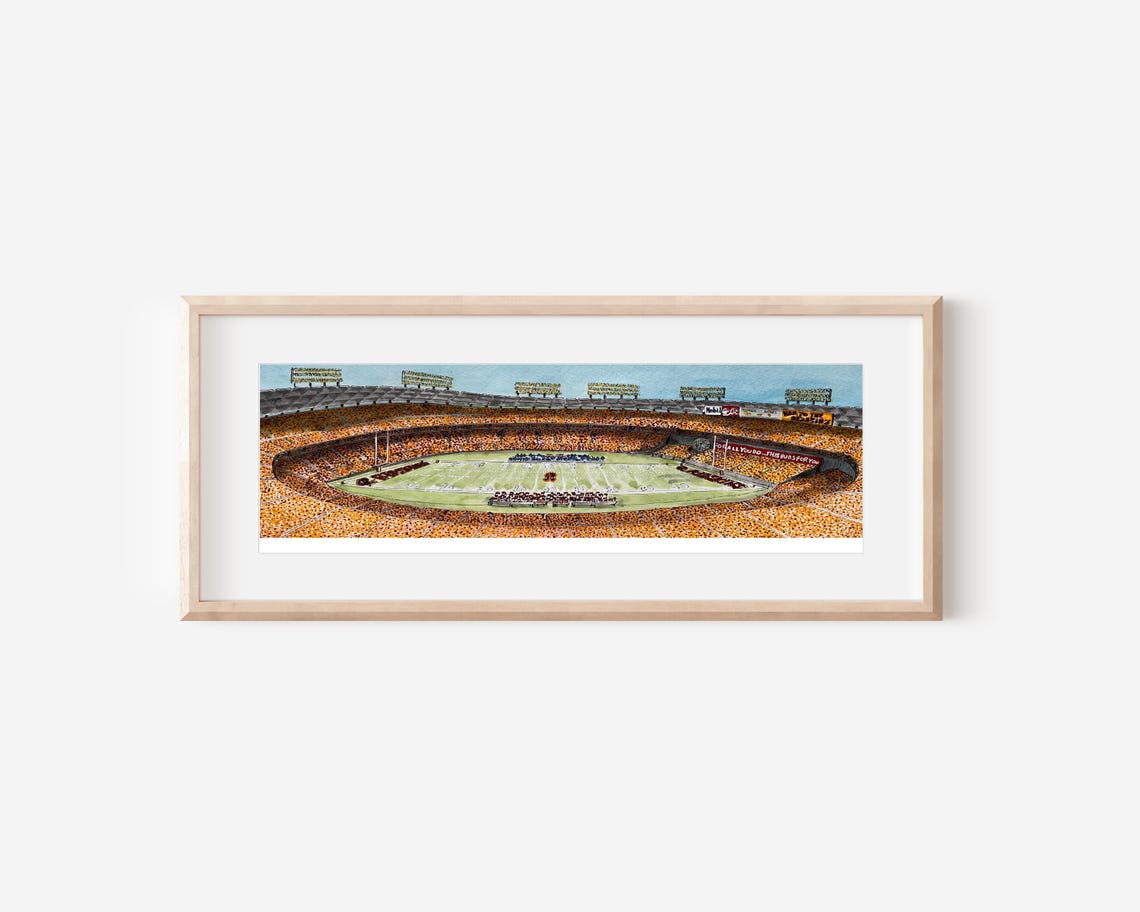 RFK Stadium Watercolor Print: Washington Commanders Football Art - Etsy