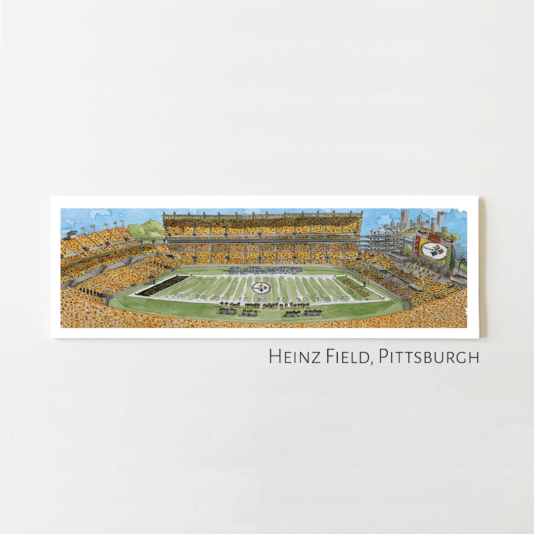 Heinz Field Stadium Print, Pittsburgh Steelers Art, Pittsburgh ...