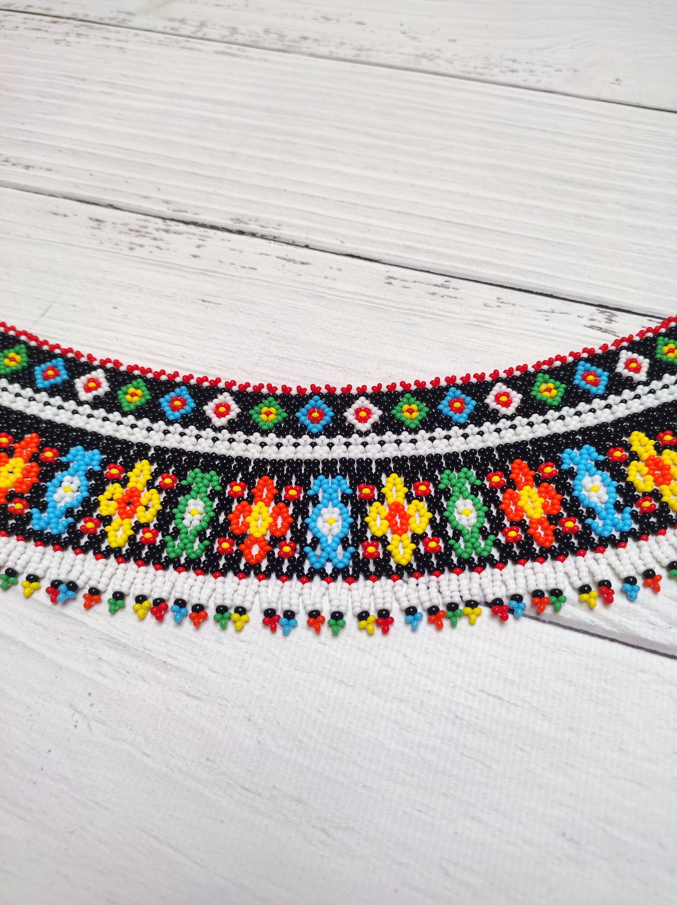 Traditional Ukrainian Bead Necklace. National Necklace of Ukraine ...