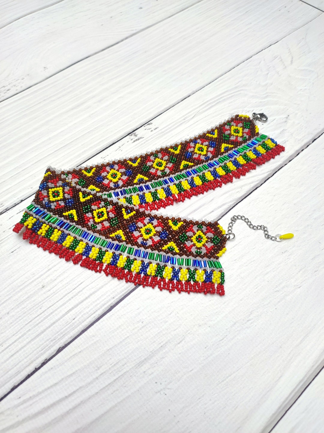 Traditional Ukrainian Bead Necklace. National Necklace of Ukraine ...