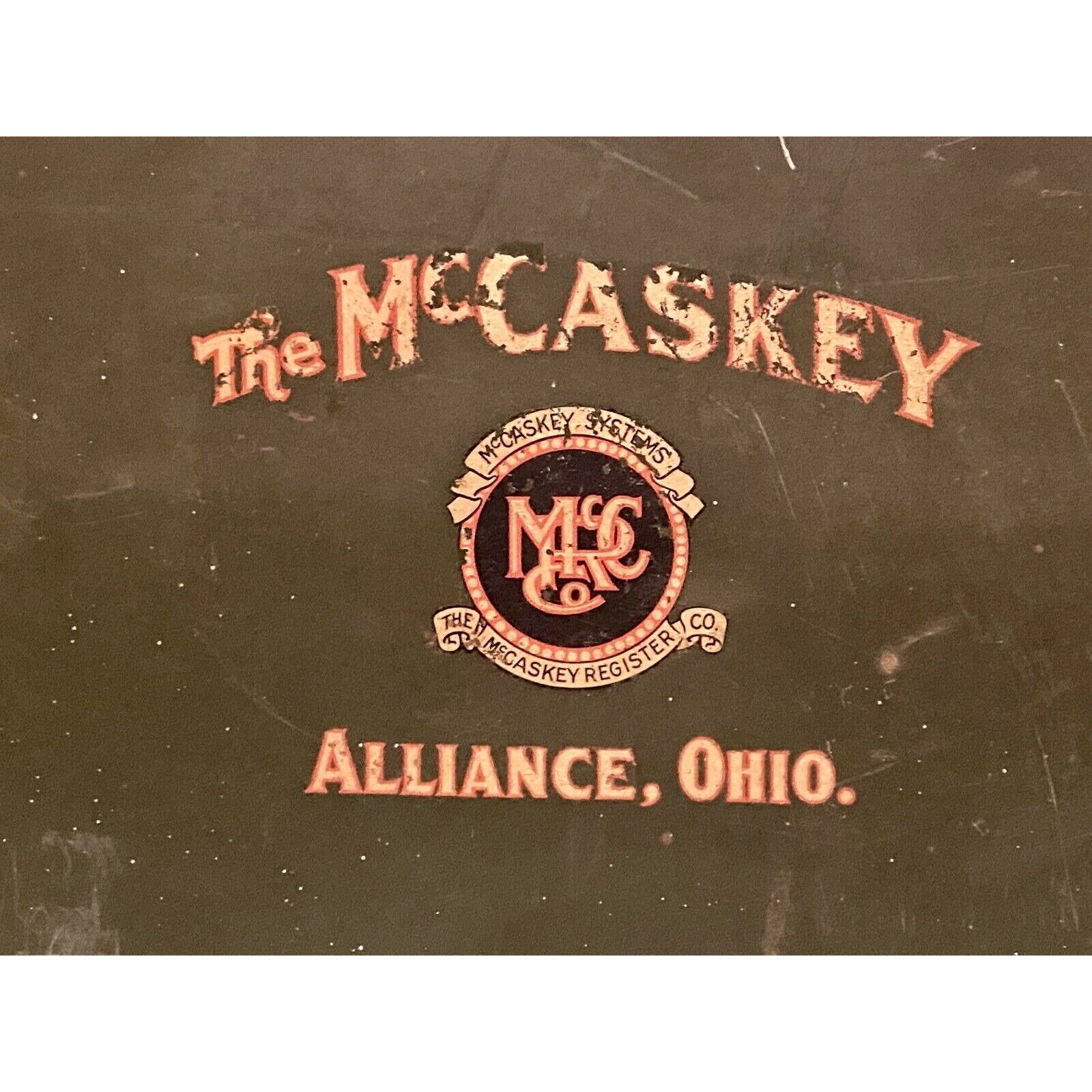 Mccaskey Old Store Receipt Filing Box Bill File Charge Credit Account ...