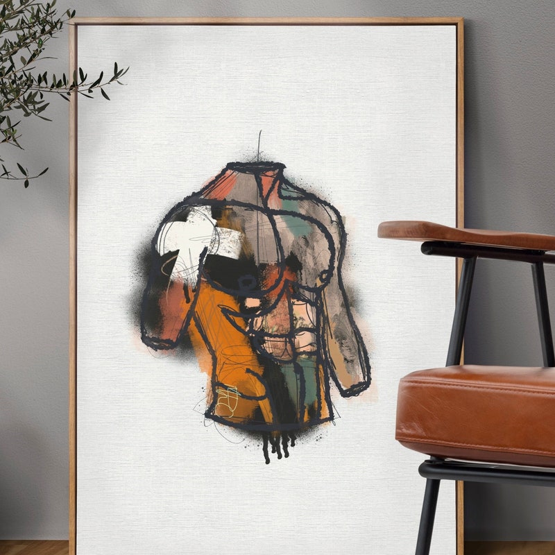 Abstract Male Figure - Etsy