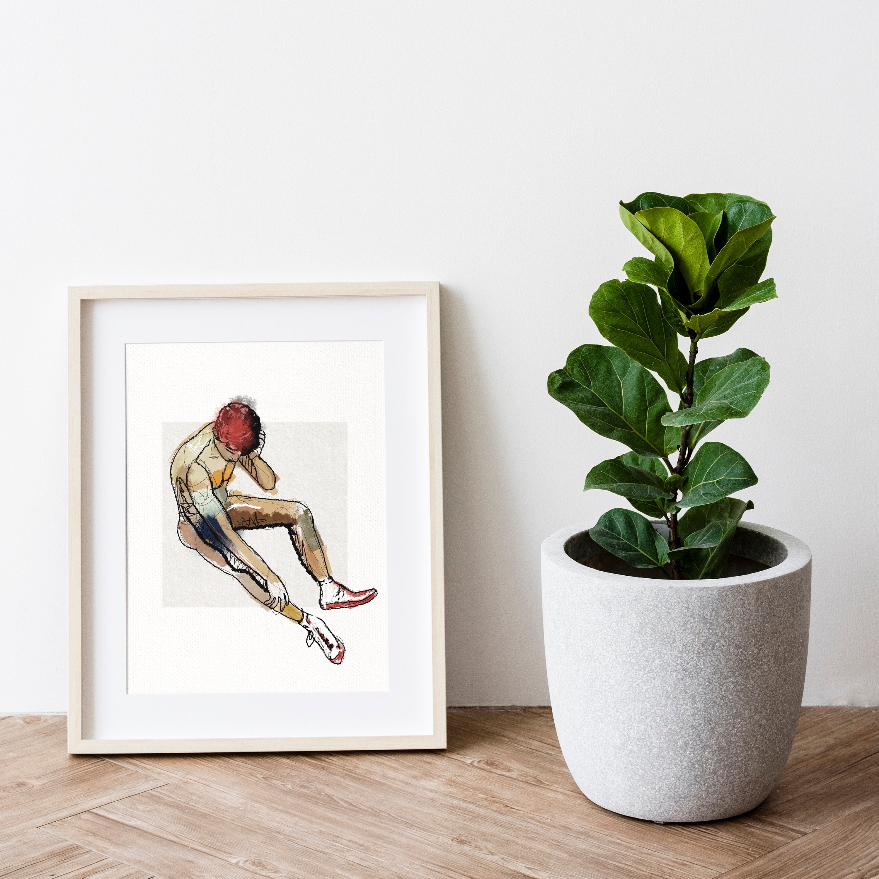 Male Line Drawing, Abstract Line Drawing, Male Body Art Print ...