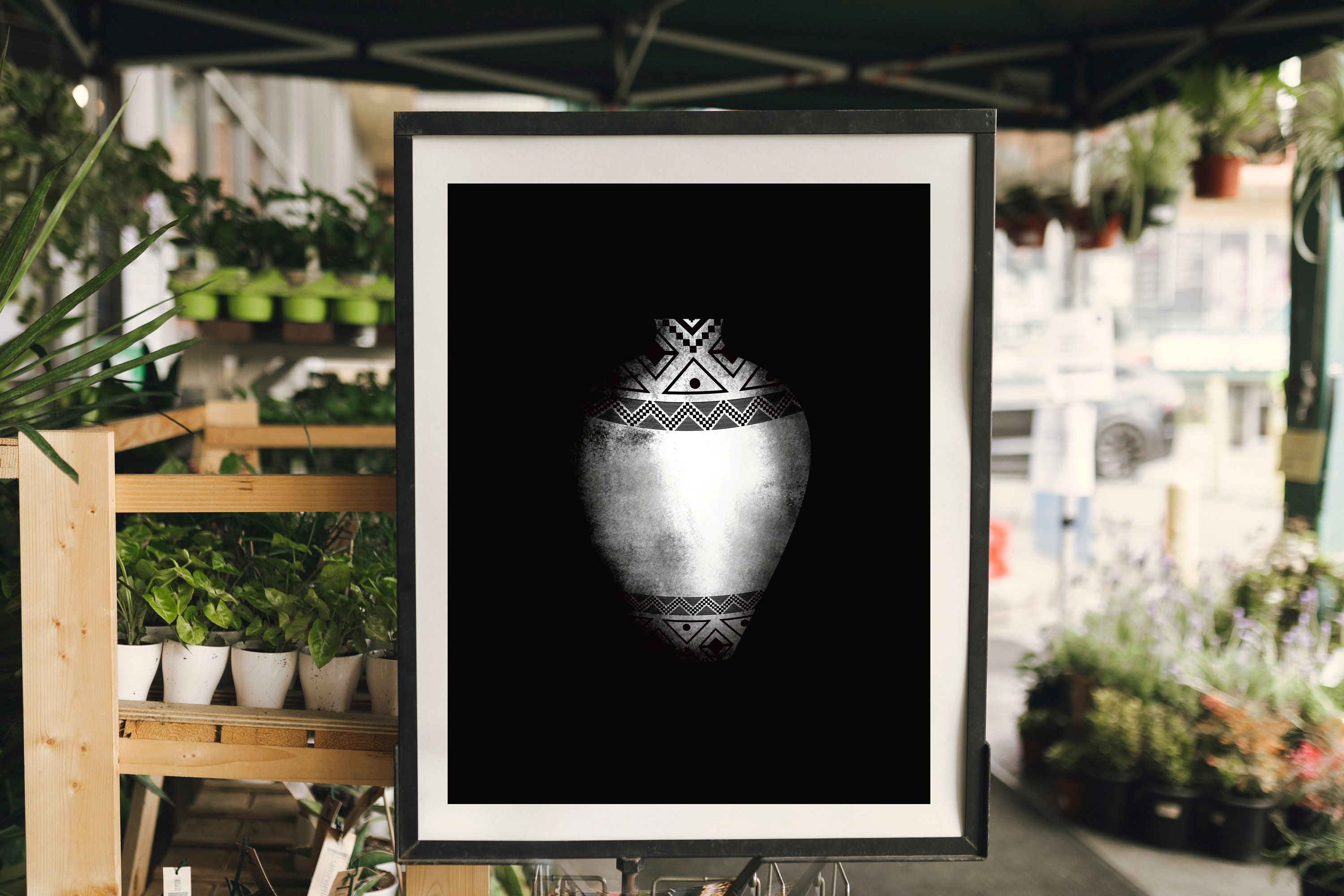 Hollow Fogs Ancient Greek Shadow Ceramic Vase Art Print Home - Etsy