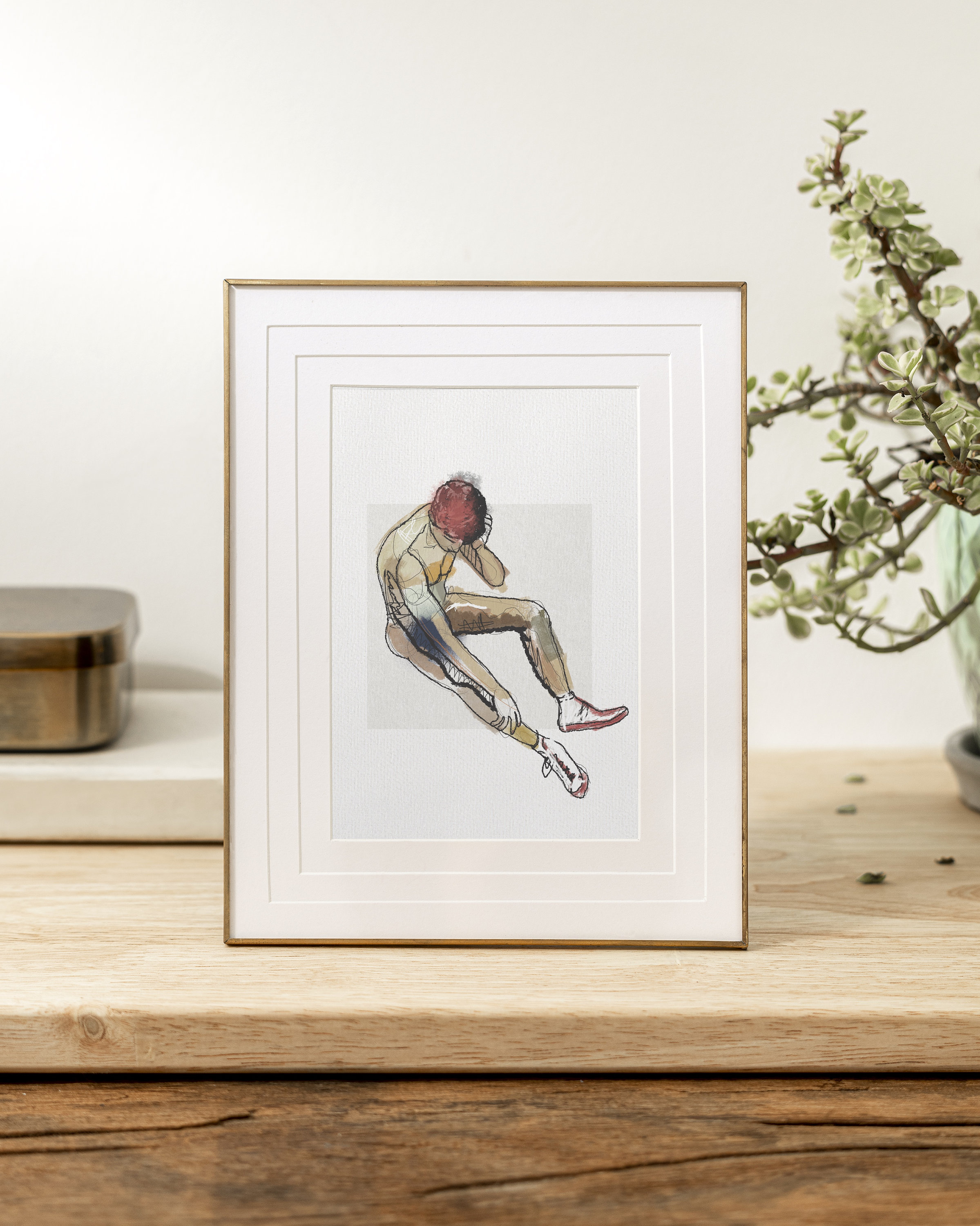 Male Line Drawing, Abstract Line Drawing, Male Body Art Print ...