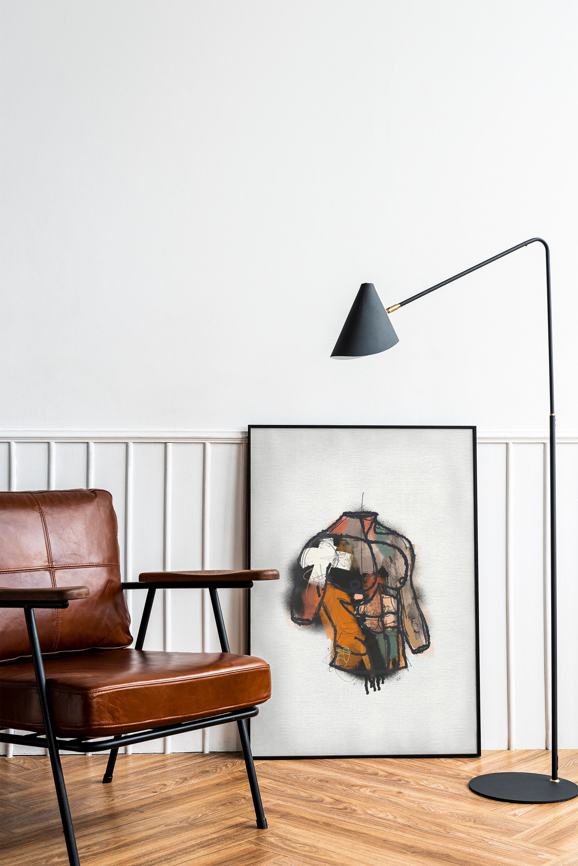 Male Torso Bust, Abstract Art Print, Graffiti Art Poster, Street Art ...