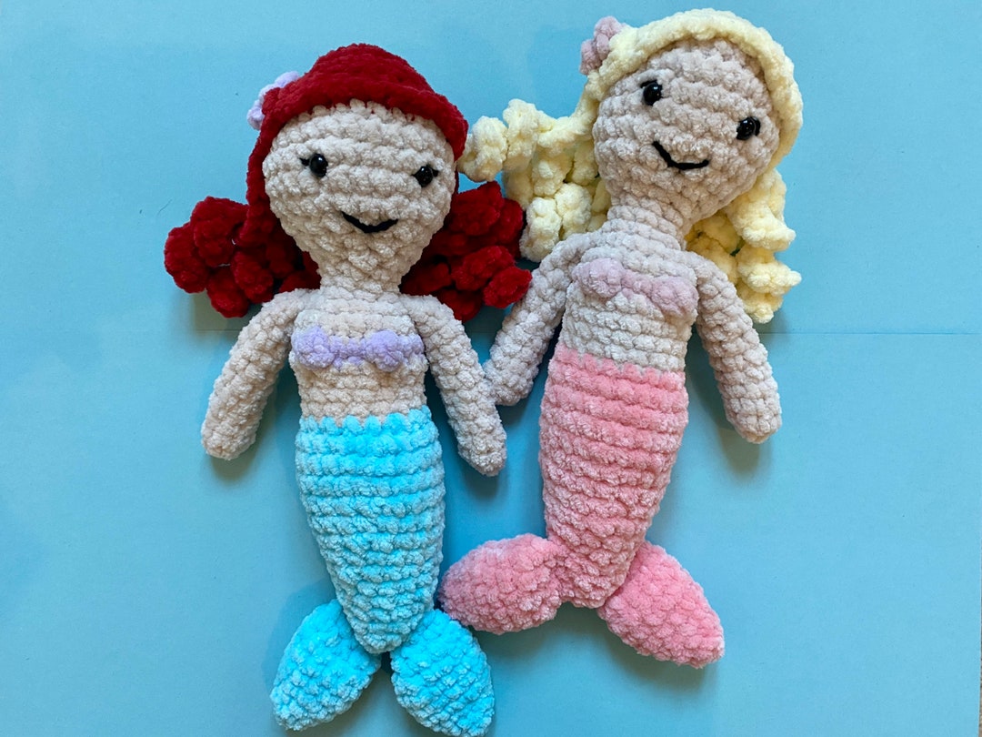 Custom Crochet Mermaid Cuddly Toy/ Stuffed Doll/ Plushie. - Etsy