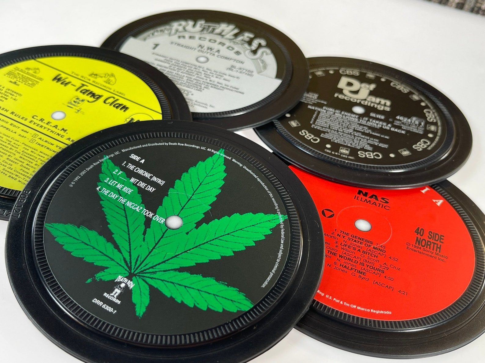 Hip Hop Rap Record Label Coasters | Etsy