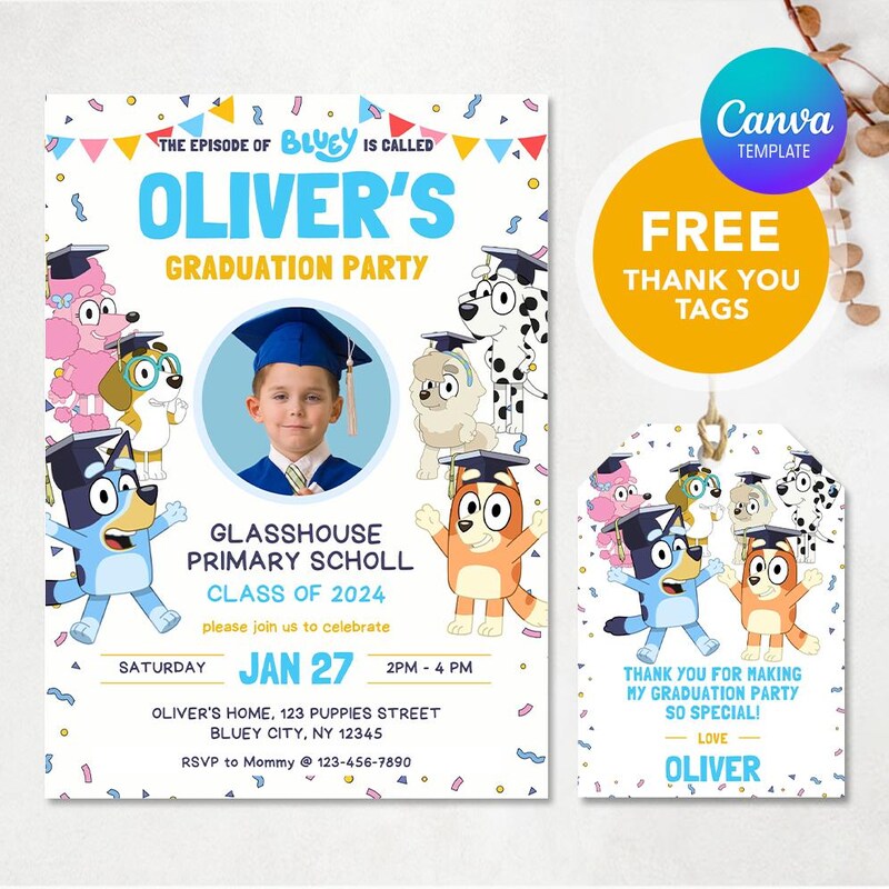 Bluey Graduation Svg - Etsy