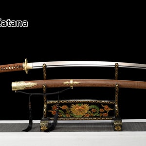Yellow Gold Swordhandmade Japanese Samurai Swordreal Katana - Etsy