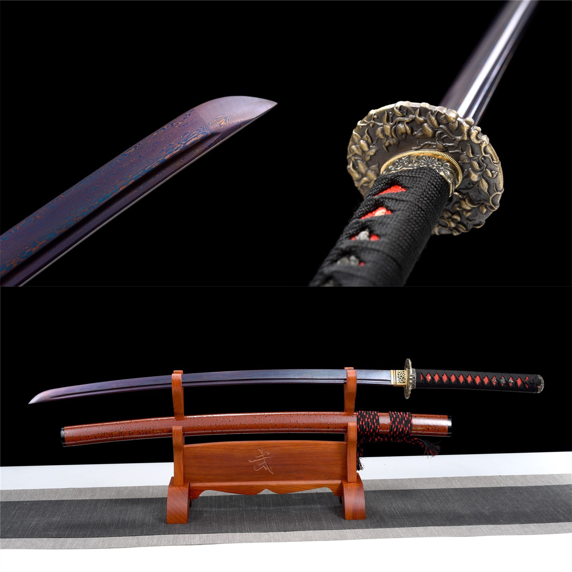 Hellfire KatanaJapanese Samurai SwordReal Handmade | Etsy