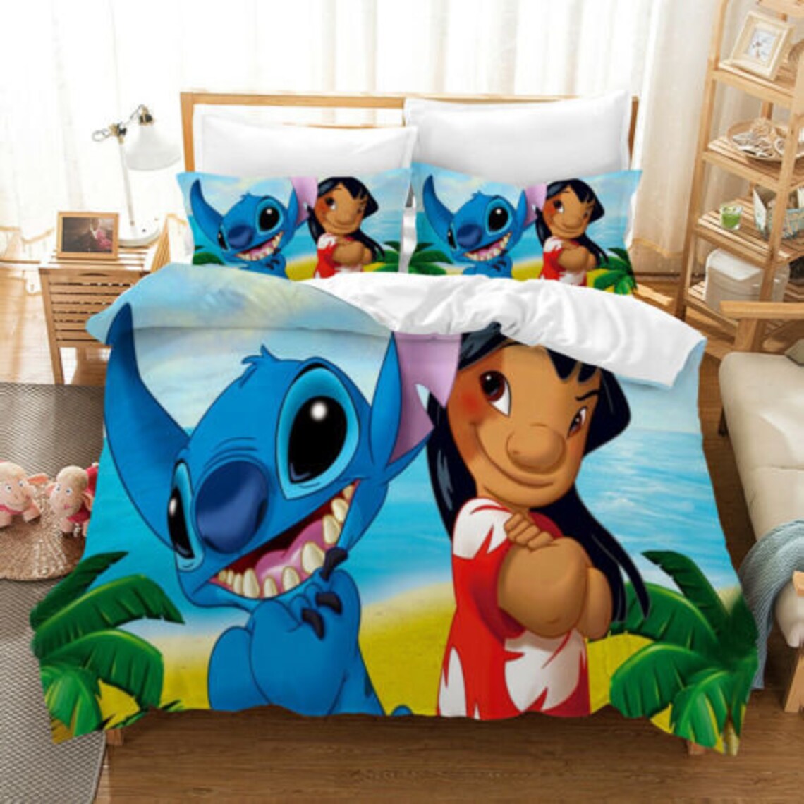 Lilo & Stitch Kids Quilt Cover Bedding Set 3PCS Duvet Cover | Etsy