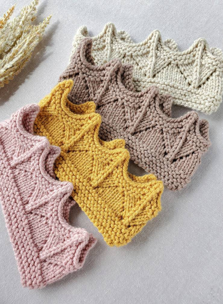 MADE TO ORDER Chunky Knit Crown/available in Sizes Newborn to Adult ...