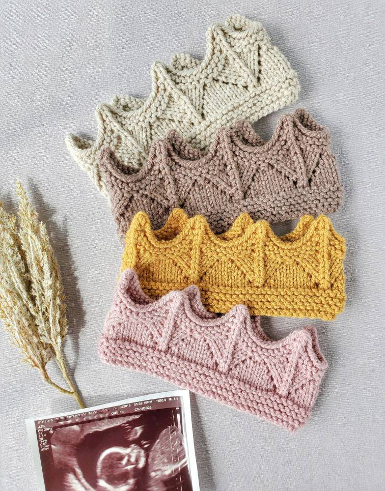 MADE TO ORDER Chunky Knit Crown/available in Sizes Newborn to Adult ...