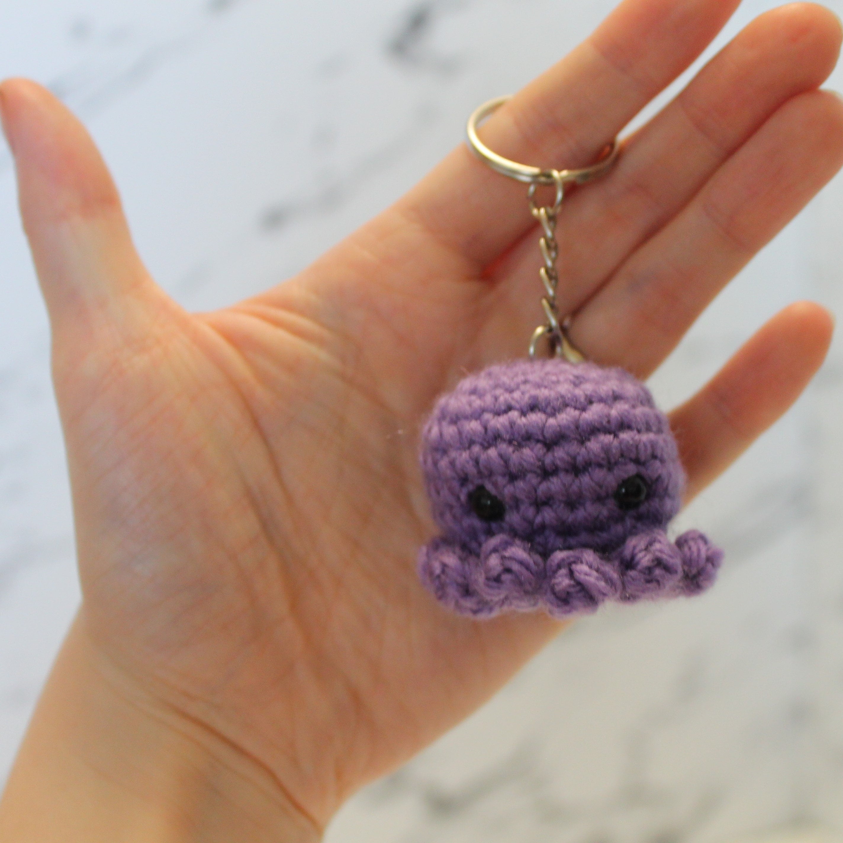 Mini Crochet Octopus Keychain Finished Product - Etsy