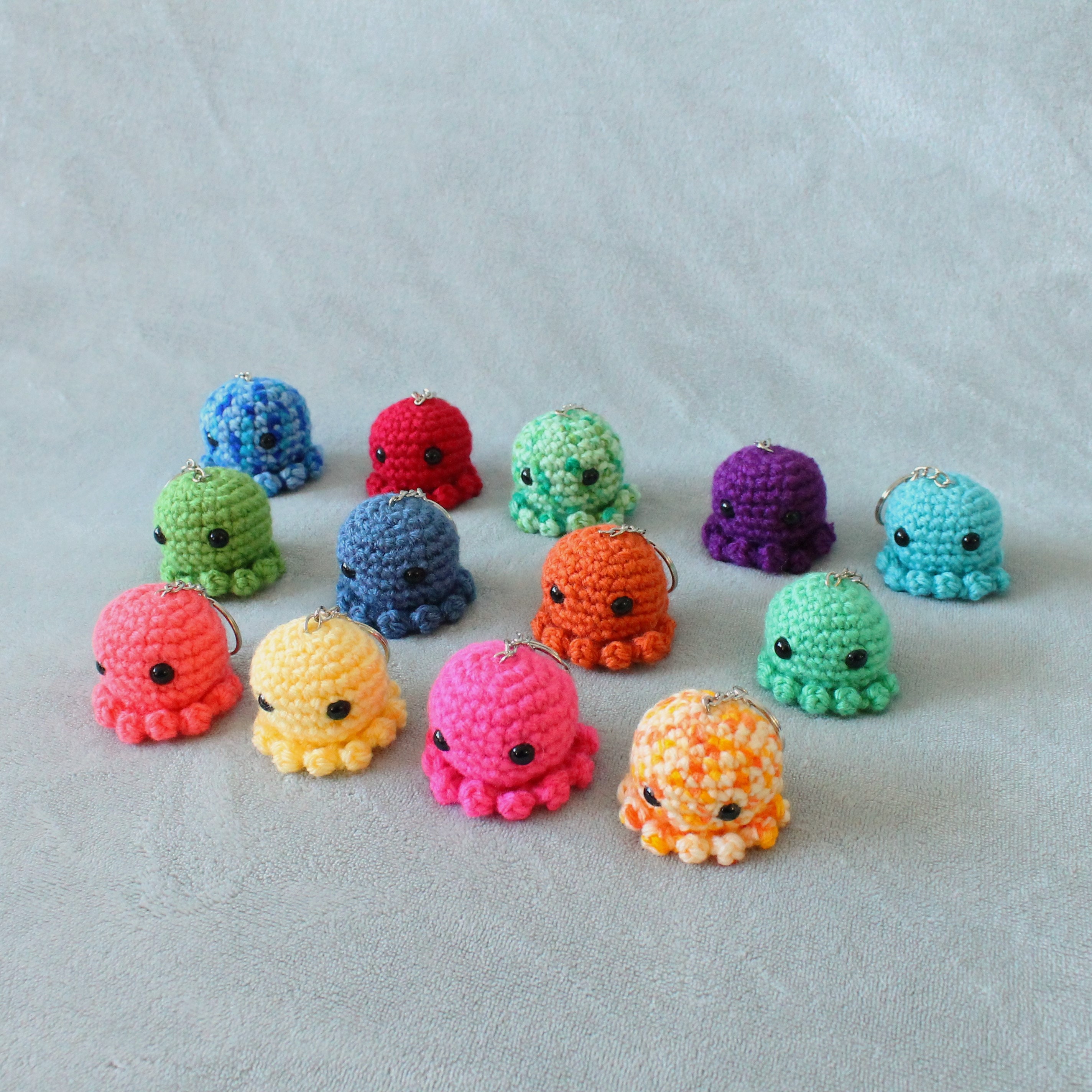 Mini Crochet Octopus Keychain - Finished Product - Etsy
