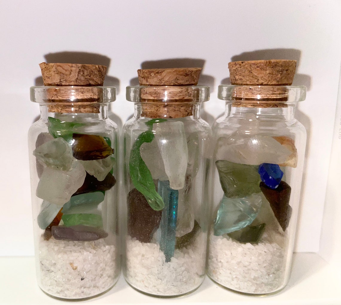 Sea Glass Jar - Etsy