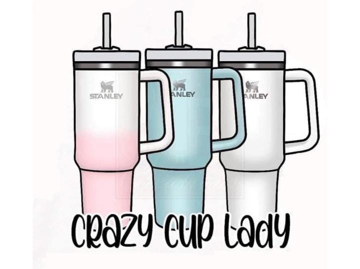 Crazy Cup Lady PNG -DIGITAL PRODUCT - Etsy