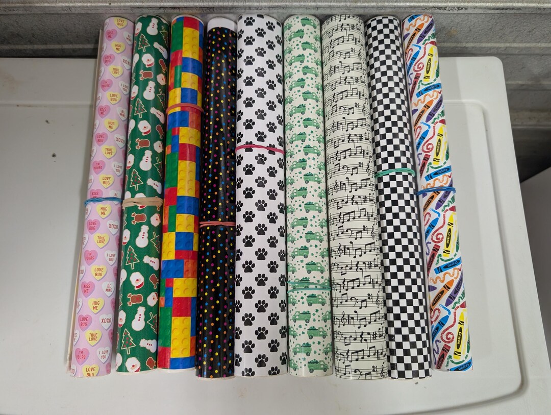 12" Cad Cut Pattern Adhesive Vinyl for Silhouette, Cricut - Etsy