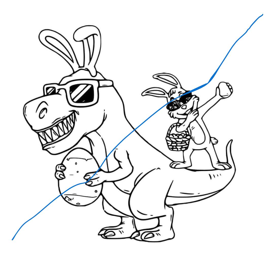 Dinosaur Easter Egg Coloring Page - DIGITAL DOWNLOAD - Etsy