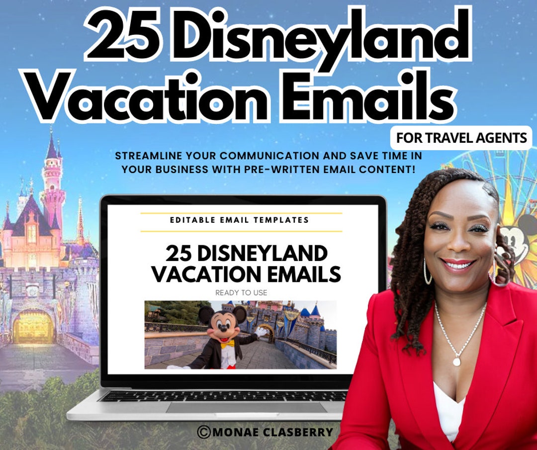 25 Disneyland Travel Email Templates Pack, Travel Agent Email Templates ...