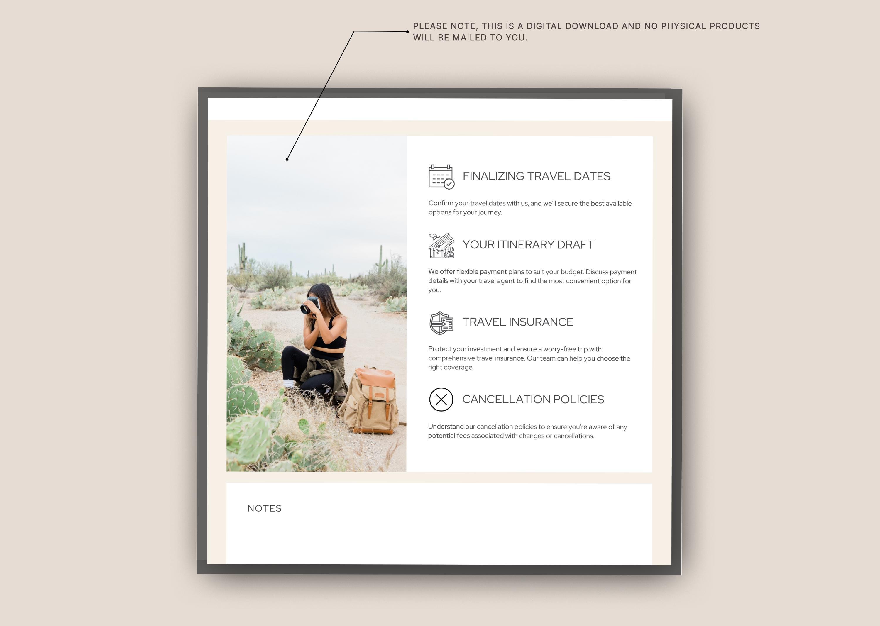 Dream Journey Travel Guide, Canva Editable Travel Reflection Journal ...