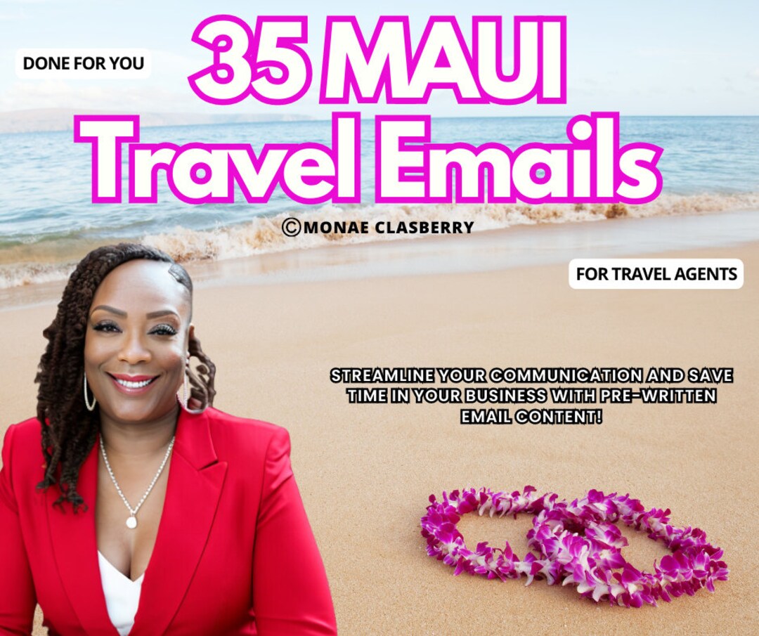 35 Maui Travel Email Templates Pack, Travel Agent Email Templates ...