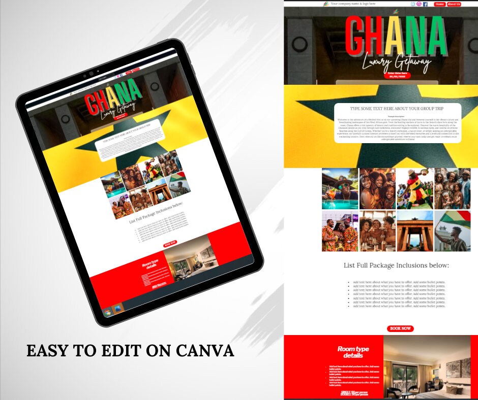 Ghana Done-for-you Group Travel Website , Travel Agent Website ...