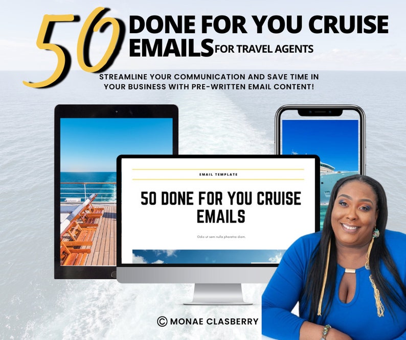 50 Cruise Travel Email Templates Pack, Travel Agent Email Templates ...