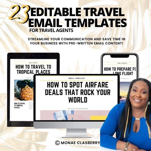 23 Travel Email Templates Pack Travel Agent Email Templates - Etsy