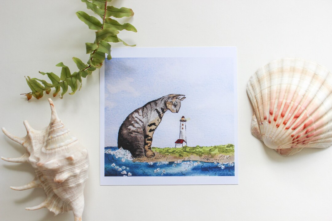 The Cat and the Lighthouse - Etsy UK