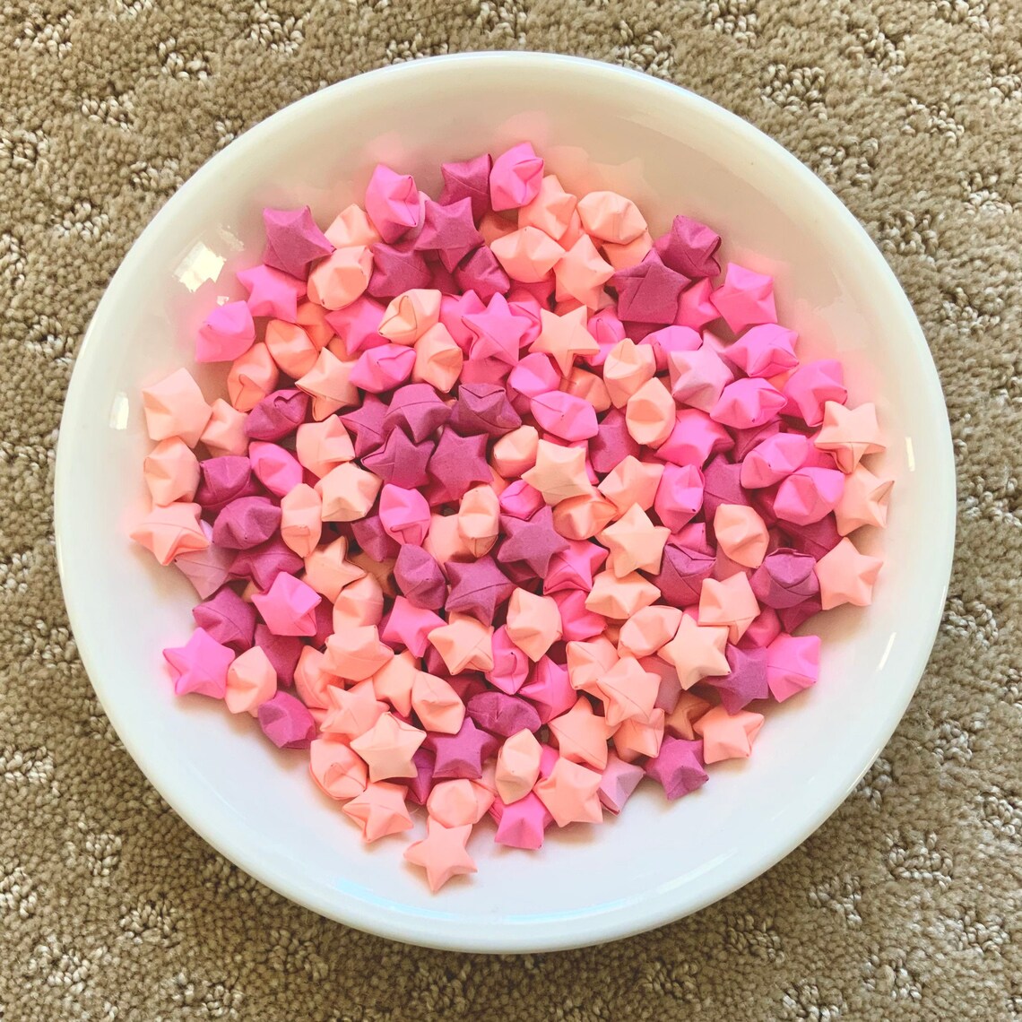 100 Pack Pink Origami Stars Bulk Origami Stars Japanese - Etsy