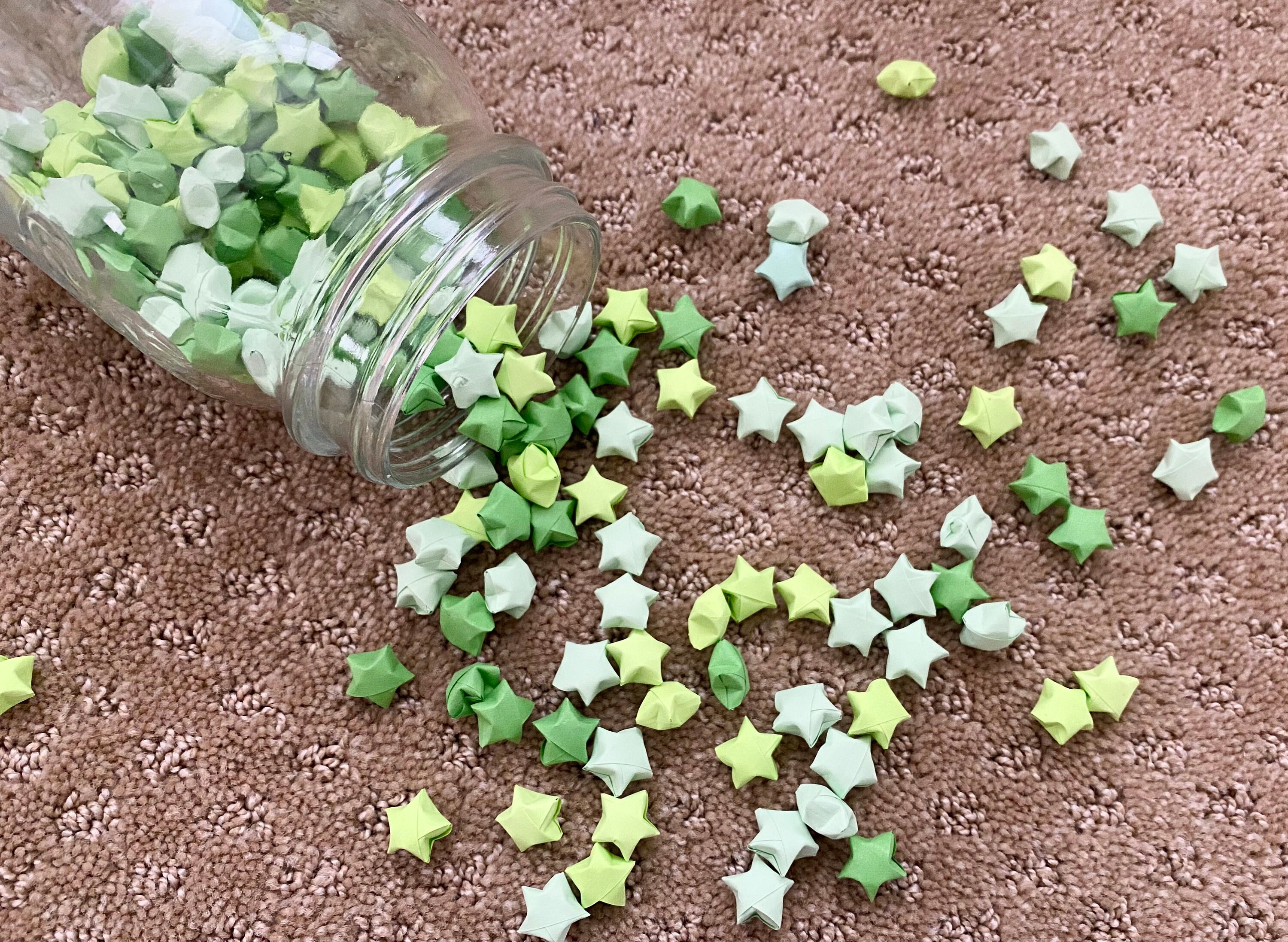 100 Pack Green Origami Stars Bulk Origami Stars Japanese - Etsy