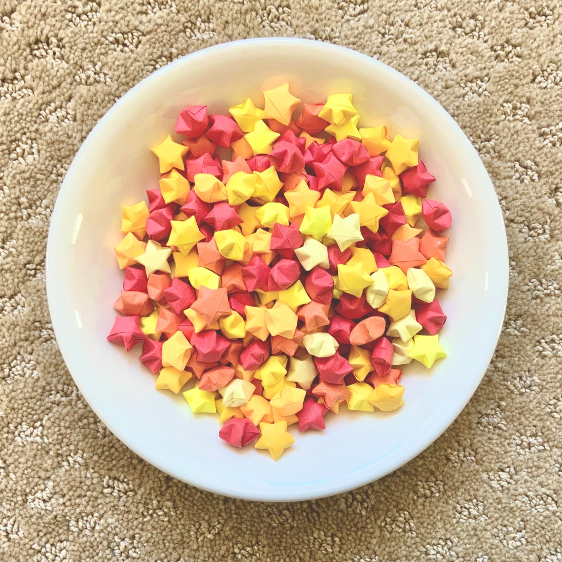 100 Pack Fire Origami Stars Bulk Origami Stars Red Orange - Etsy