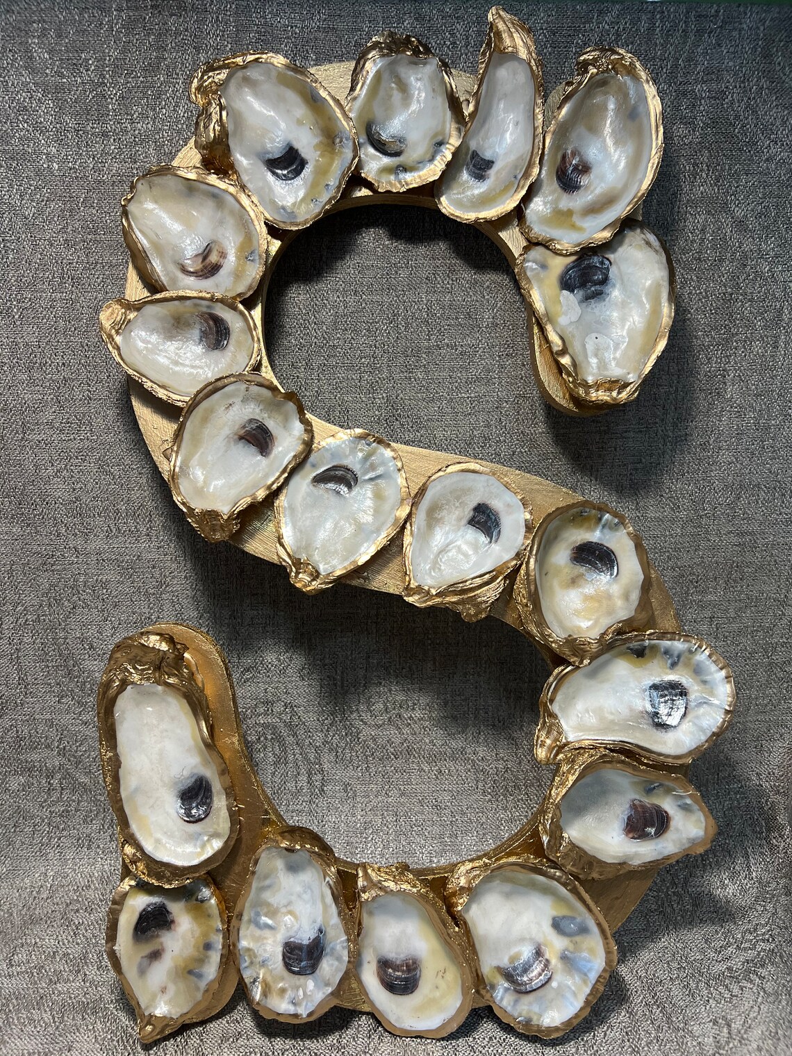 Oyster Shell Letter - Etsy